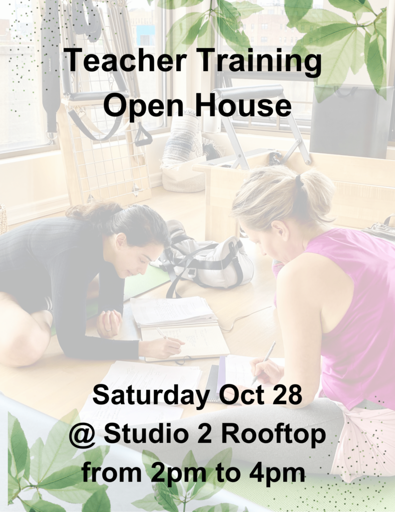 Teacher Training Open House - Perfect Posture Pilates